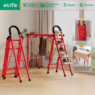 Jual E-TIFE 2 in 1 Tangga Rak Pakaian Tangga 1.2M-2M Tangga Lipat ...