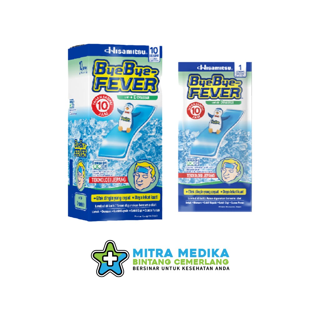 Jual BYE BYE FEVER KOMPRESS PENURUN DEMAM UNTUK DEWASA (1 KOTAK ...