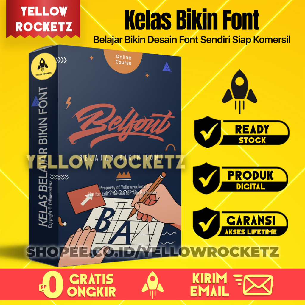 Jual Kelas BIKIN FONT - Belajar Buat Desain Font Keren Sendiri dan Cara ...