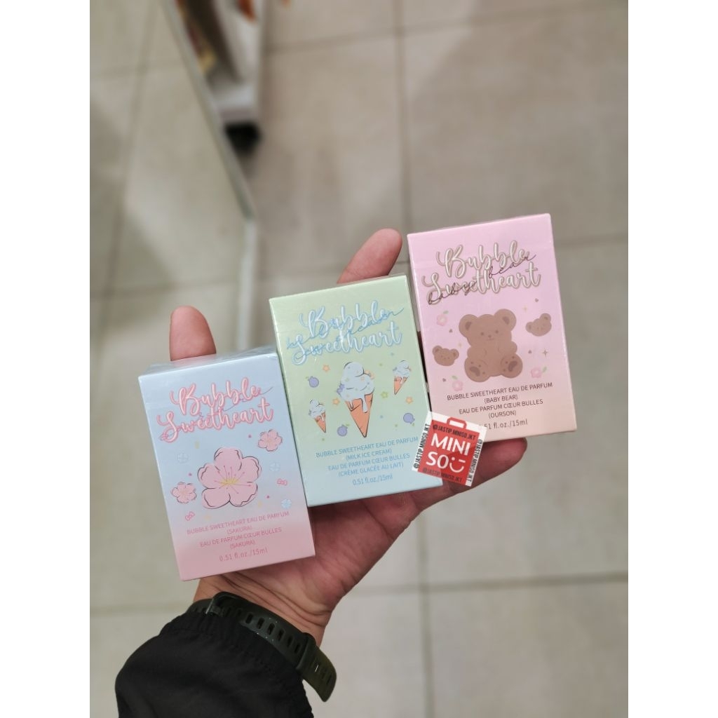 Jual MINISO Parfum Bubble Sweetheart Eau de Parfum (15ml) BABY BEAR ...