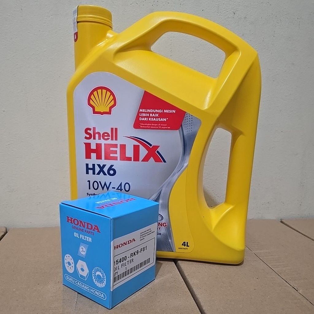 Jual Paket Ganti Oli Mobil Honda Oli Shell Helix HX6 Dan Filter Oli ...
