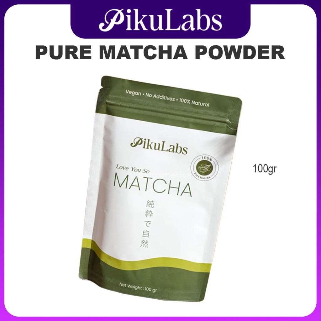 Jual Pikulabs Pure Matcha Powder 100gr - Pikulabs Pure Matcha, 100% ...