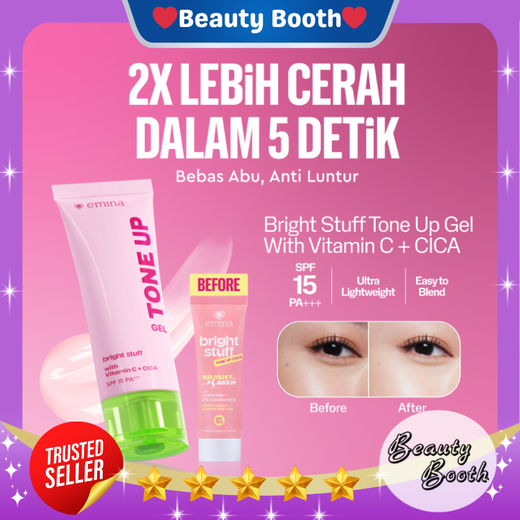 Jual EMINA Bright Stuff Tone Up Gel SPF 15 PA +++ 20ml - Beauty Booth ...