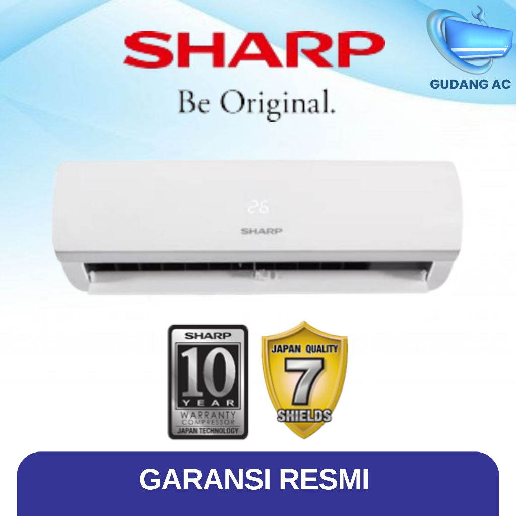 Jual AC Sharp 1 PK Split 1PK AH-A9ZCY Turbo Cool | Shopee Indonesia