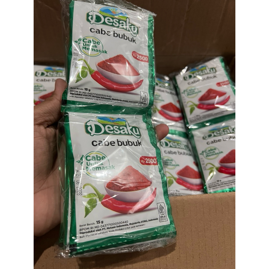 Jual Desaku Cabe / Cabai Bubuk kemasan 15 gram | Shopee Indonesia