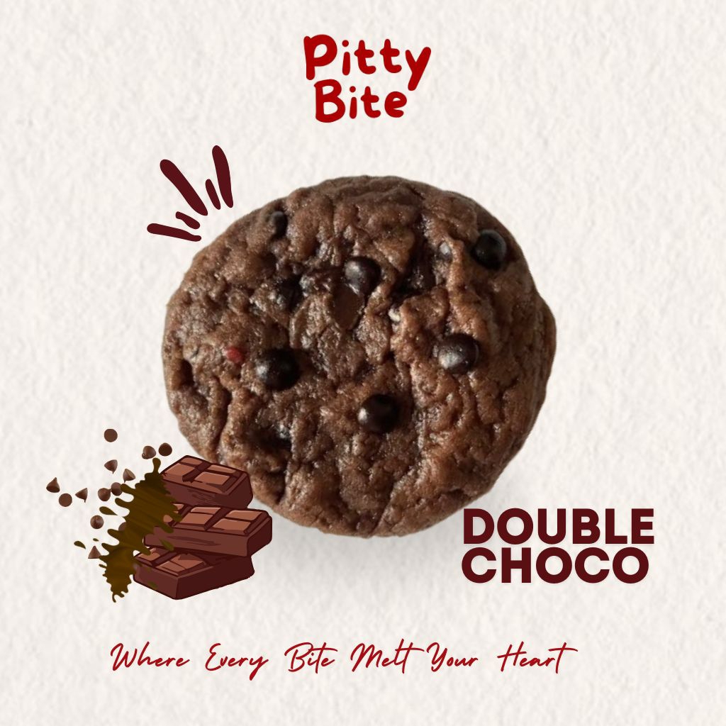 Jual Baked Soft Cookies Rasa Double Choco by pitty bite | Shopee Indonesia