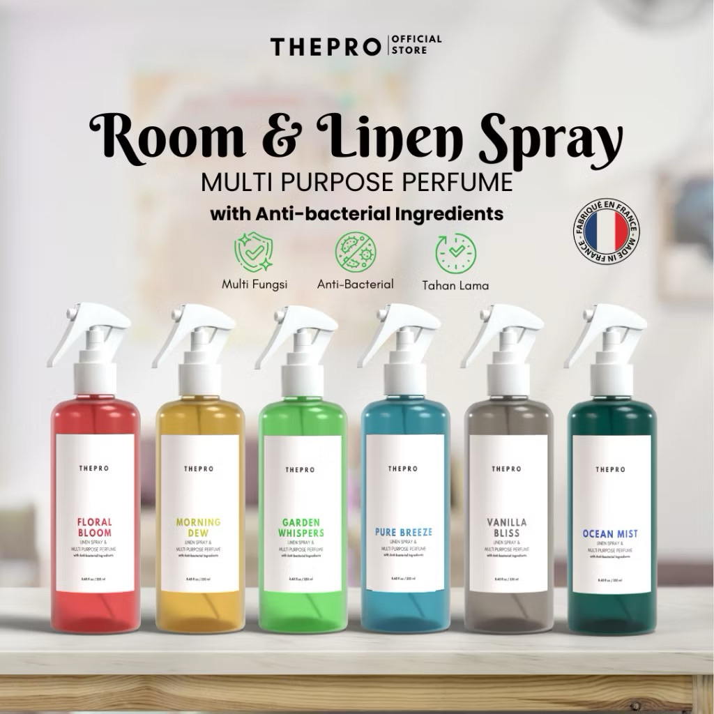 Jual THEPRO Room & Linen Spray - Multi Purpose Perfume 250ml Pewangi ...