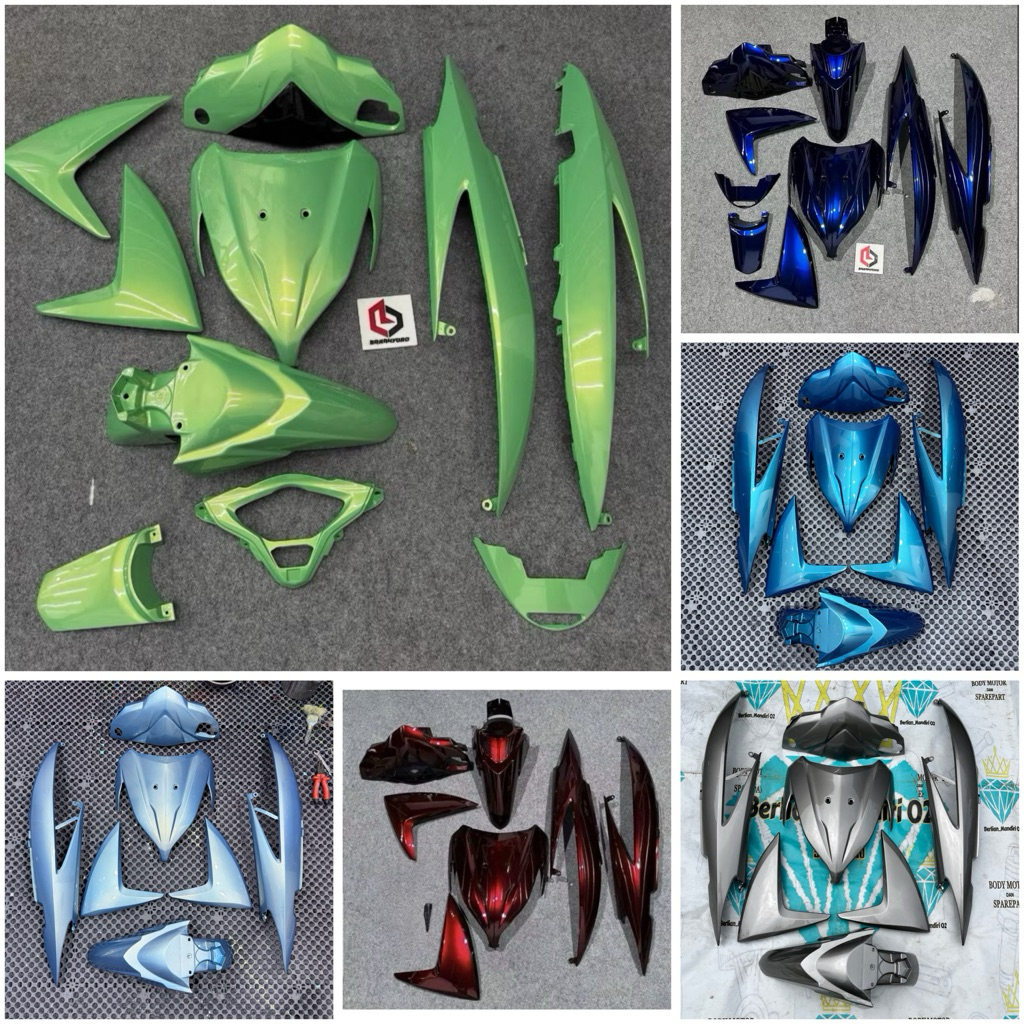 Jual COVER FULL SETT BODY HALUA HONDA VARIO 110 LED FI COSTEM WARNA ...
