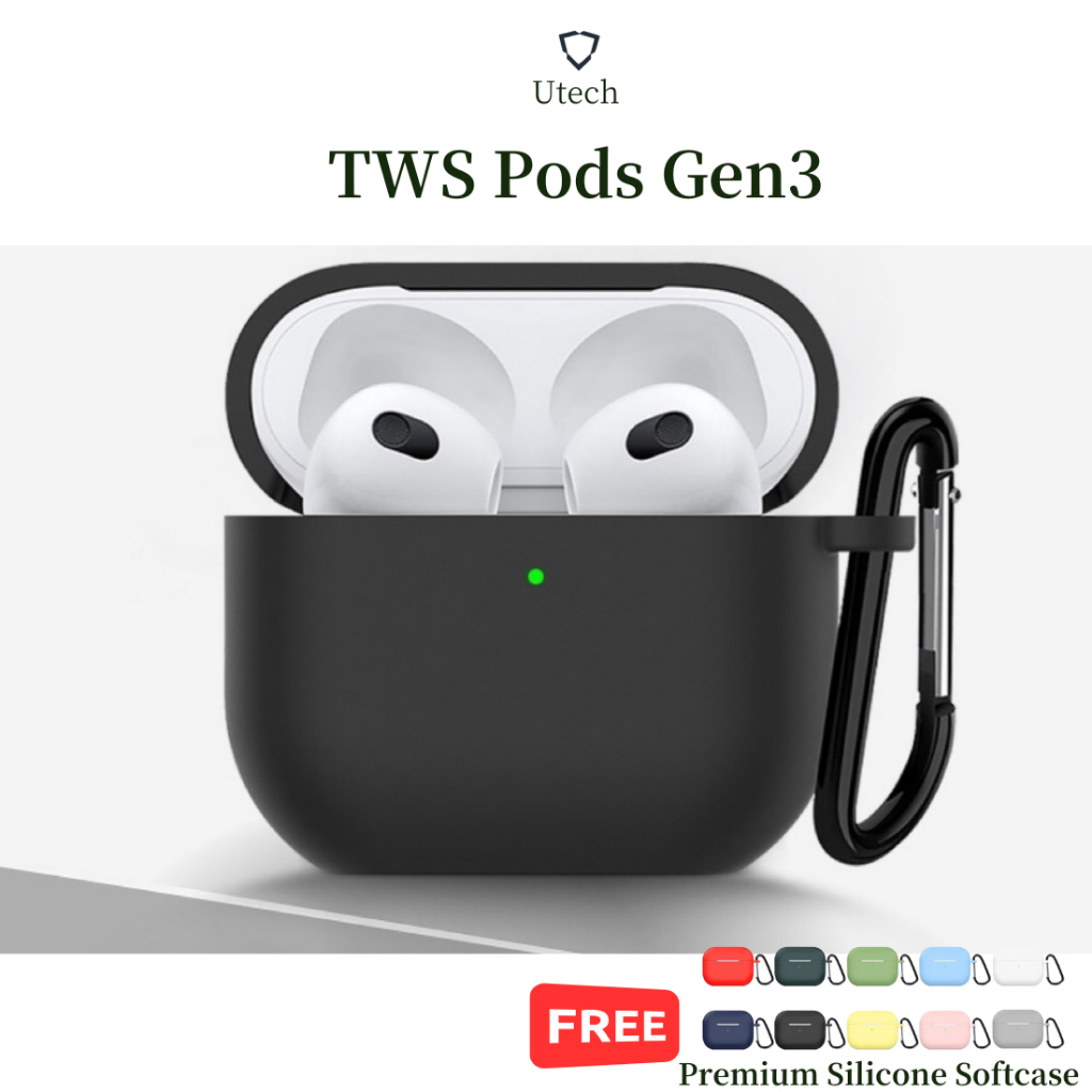 Jual Utech TWS Gen3 Earphone Bluetooth Headset Bluetooth Wireless ...