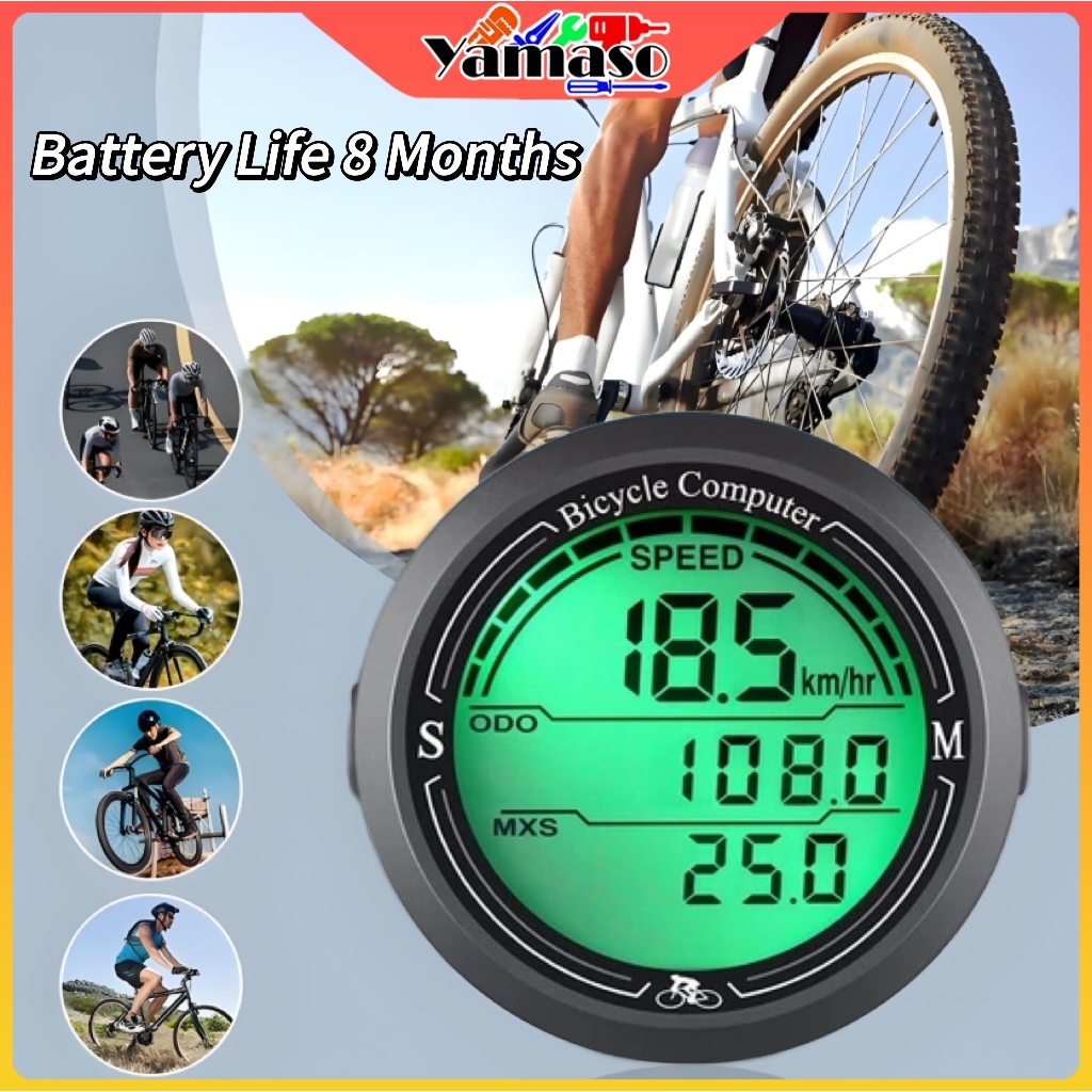 Jual NEW Bicycle Speedometer and Odometer -LCD Screen, Wireless ...