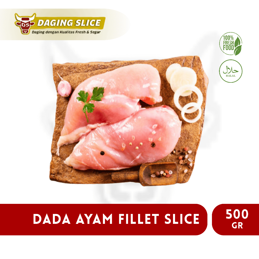 Jual Ayam Fillet Slice 500gr Dada Frozen Tanpa Tulang Boneless Chicken ...