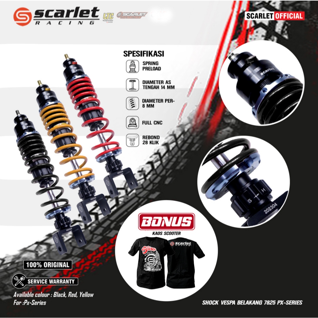 Jual Scarlet Racing - Shock Absorber Shockbreaker Adjuster Rebound Skok ...