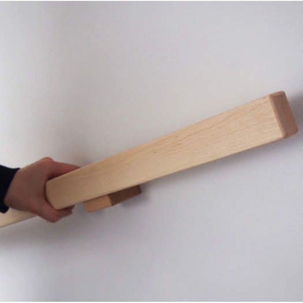 Jual Pegangan Railing Tangga Nempel Dinding Kayu Meranti Handrail ...