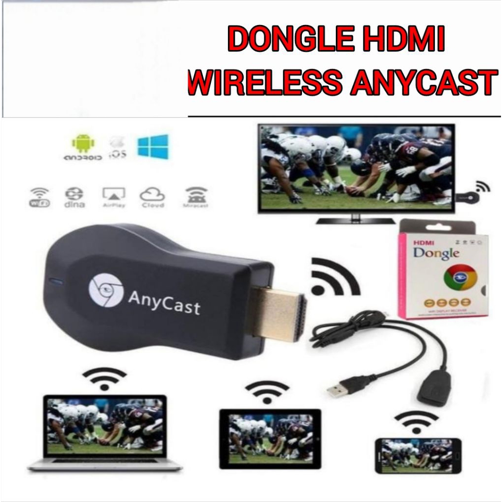 Jual DONGLE HDMI WIRELESS ANYCAST | Shopee Indonesia