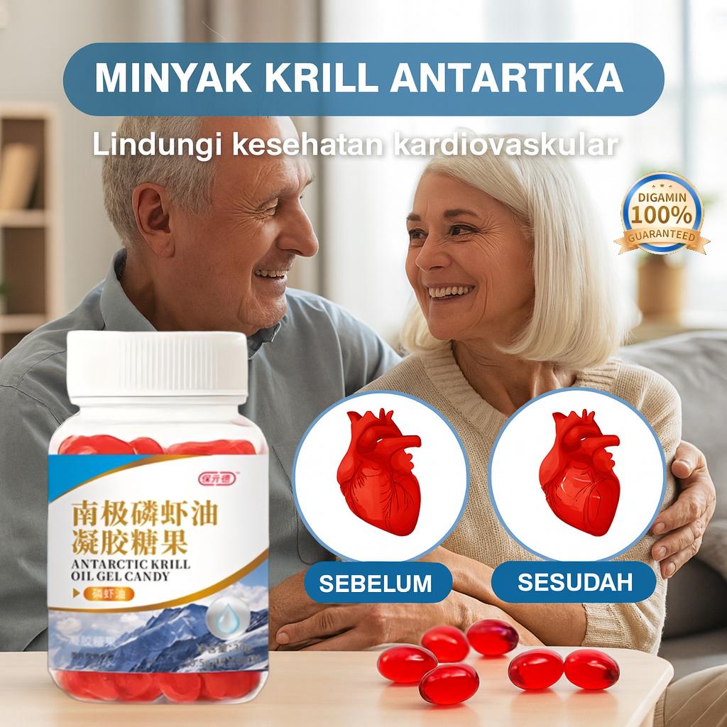 Jual Beli 1 gratis 1/Kapsul Suplemen Minyak Krill Antartika Halal ...