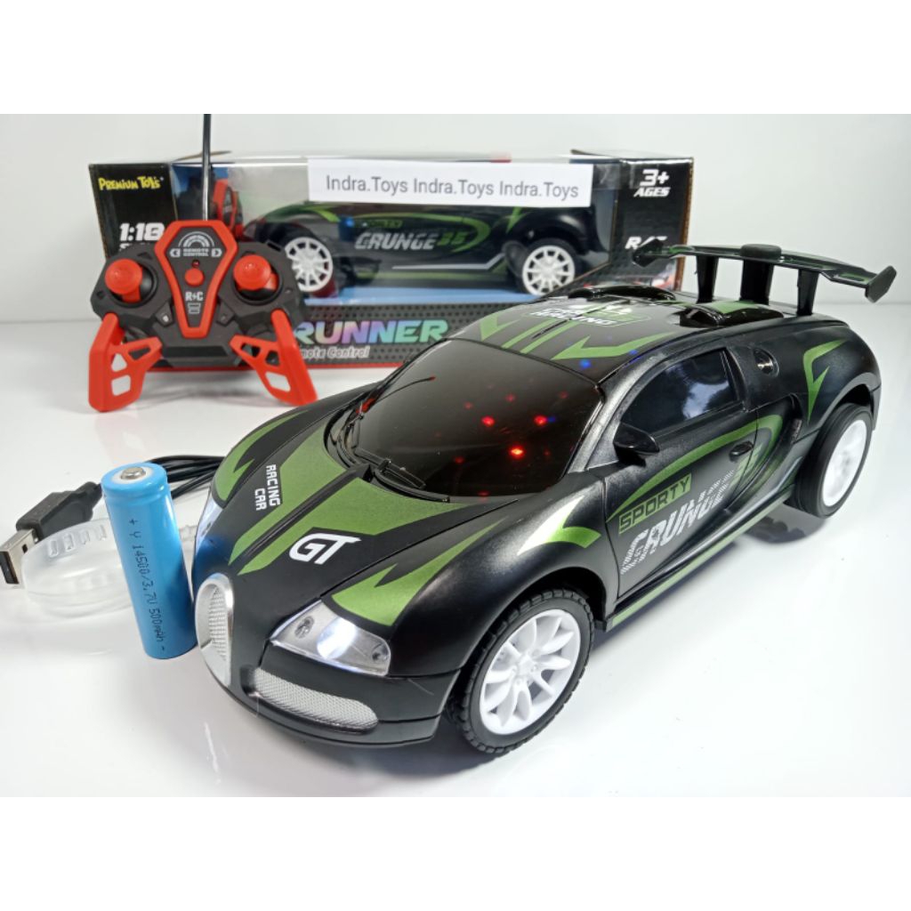 Jual Mobil Remote Control Spray Runner Lampu LED Frekuensi 40Mhz ...