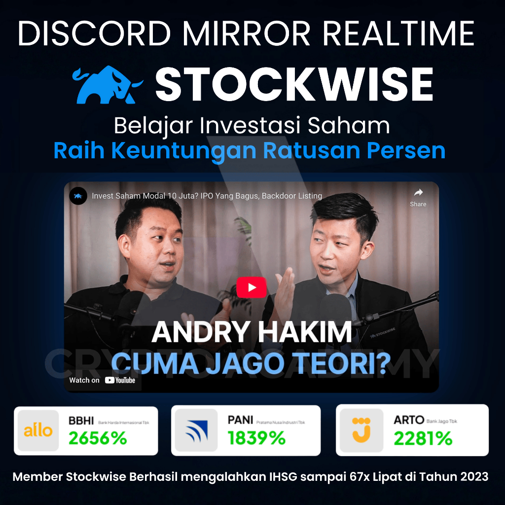 Jual Kelas Discord Mirror Stockwise by Andry Hakim | Kelas Saham ...