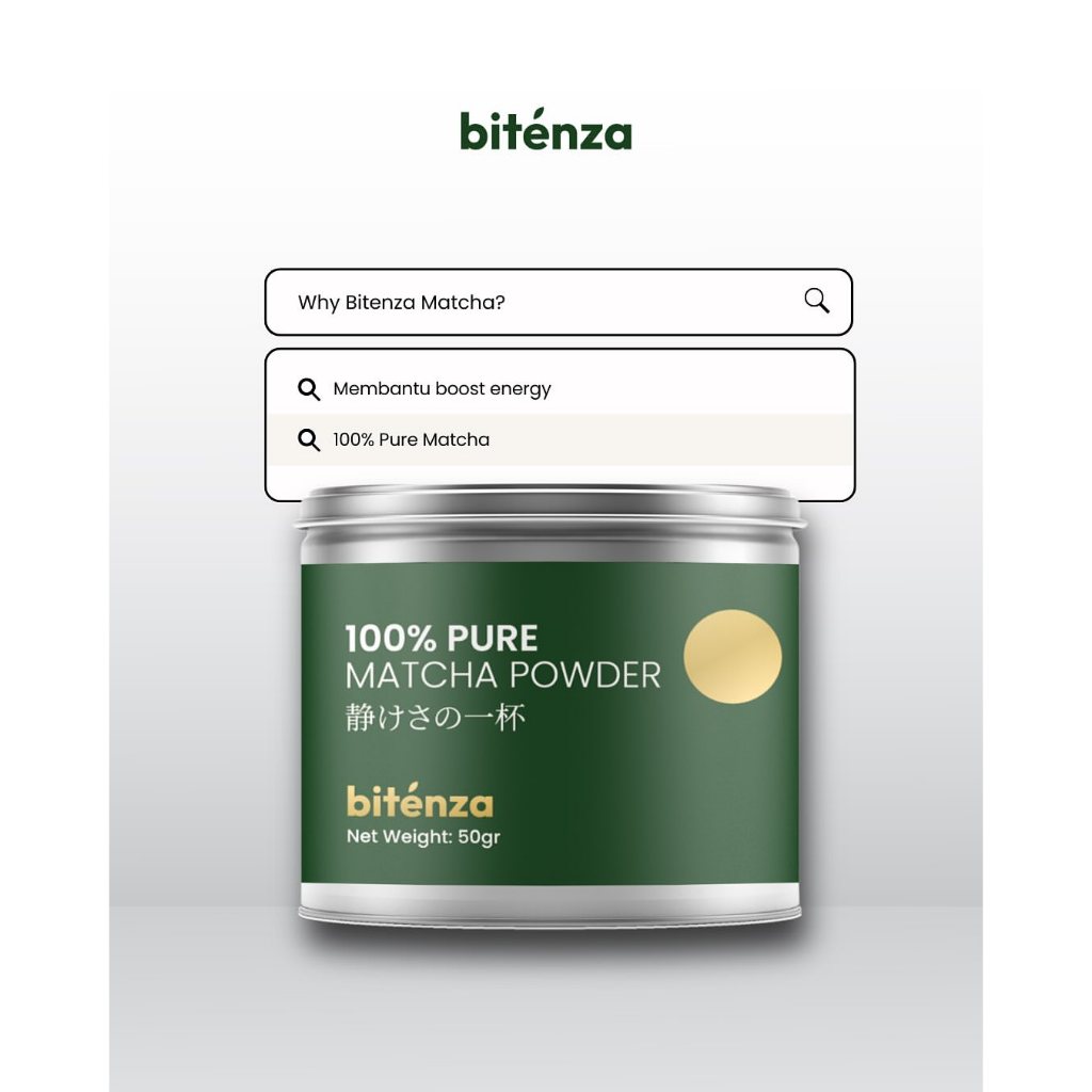Jual Ready Stok - Bitenza Boosts Energy 100% Pure Matcha 50g /Japanese ...