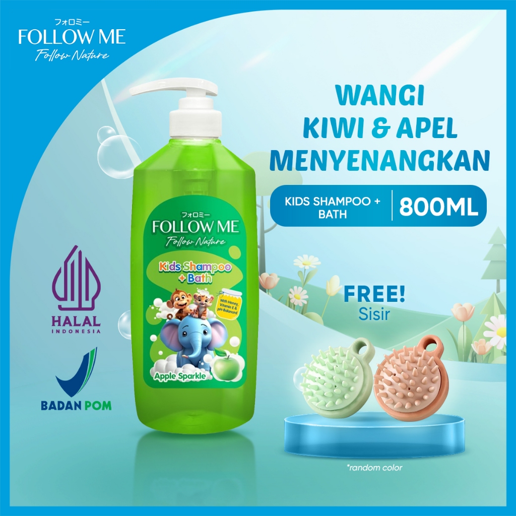 Jual Follow Me Follow Nature - Kids Shampoo + Bath - Apple Sparkle ...