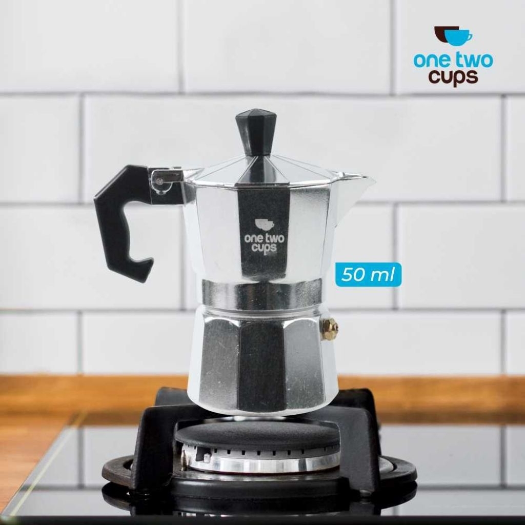Jual One Two Cups Moka Pot Espresso Coffee Maker 1 Cup 50ml | Shopee ...