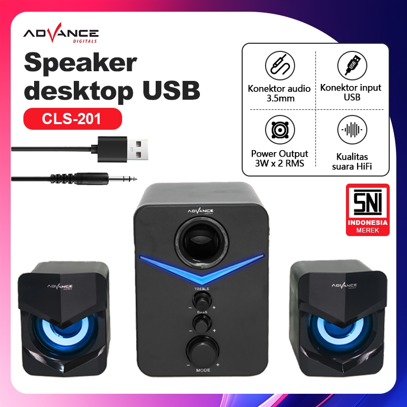 Jual Advance CLS201 Bluetooth Xtra Power Speaker Komputer Speaker ...