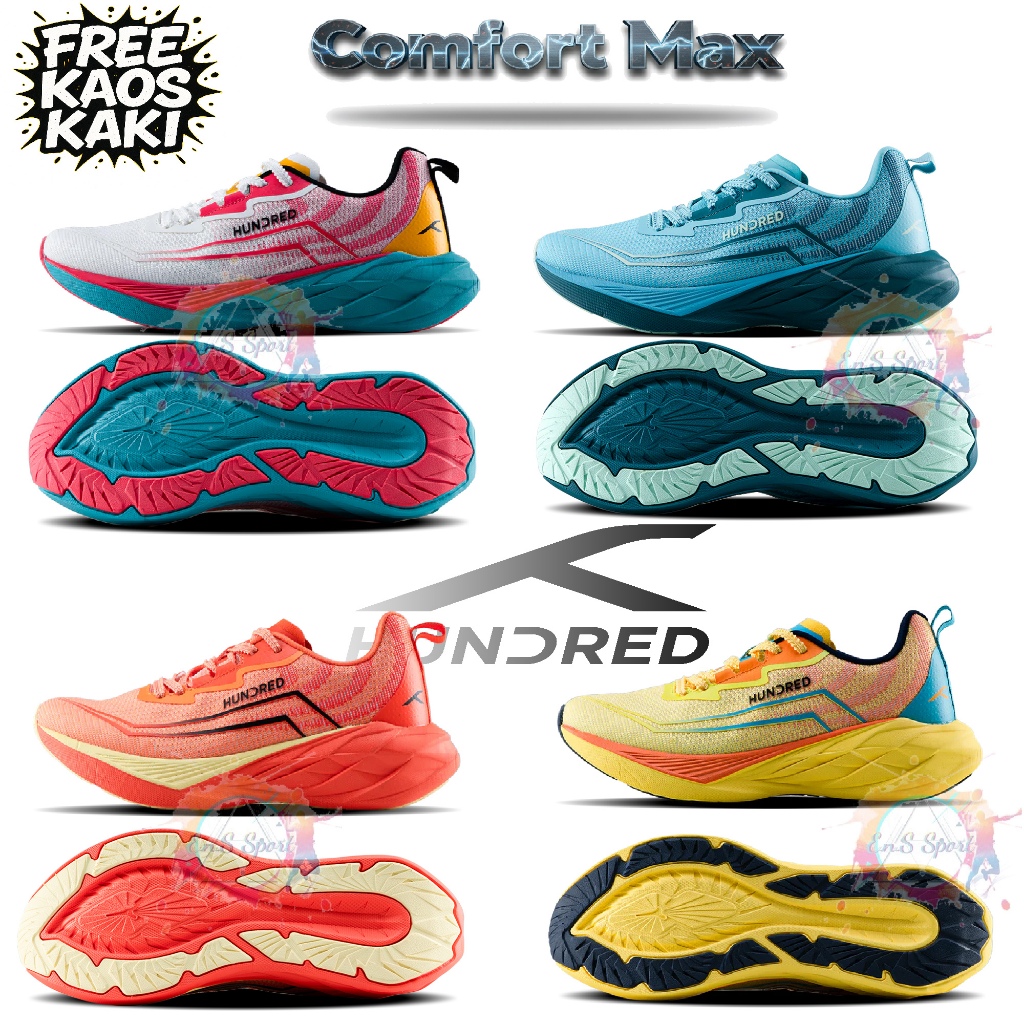 Jual Sepatu Running Hundred Comfort Max dan Hundred Smoothrun Sepatu ...