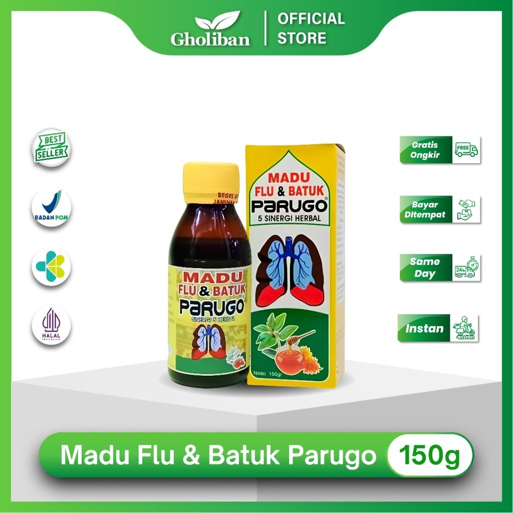 Jual Madu Flu dan Batuk Parugo 150g | Shopee Indonesia