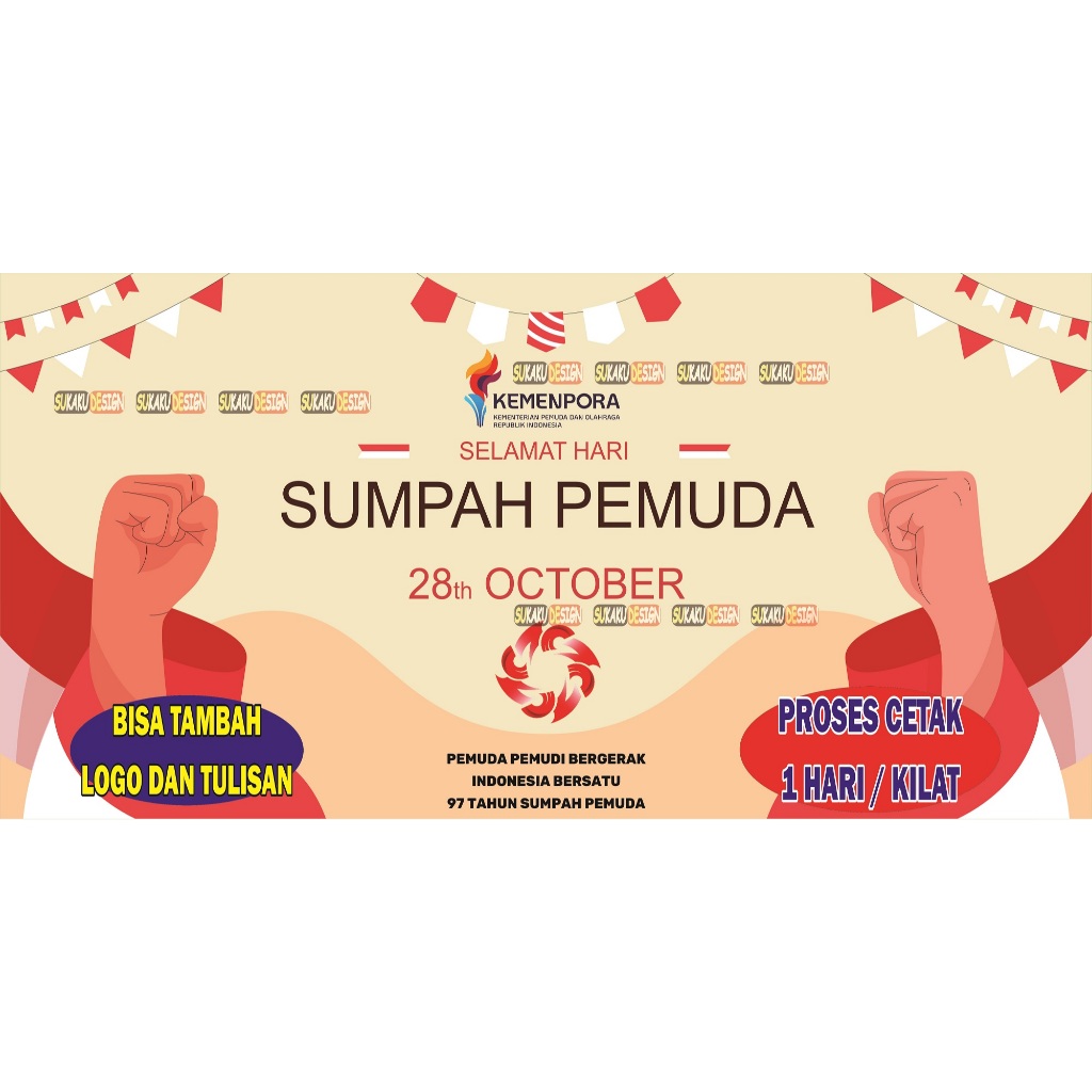 Jual Spanduk Sumpah Pemuda Terlengkap & Harga Terbaru Juni 2026 ...