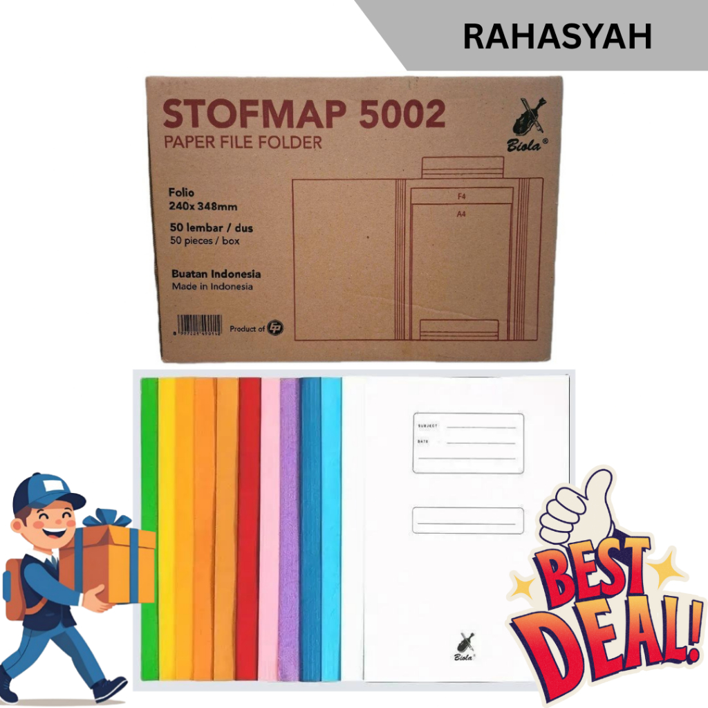 Jual NEW PORODUK STOFMAP BIOLA 5002 MAP BUFFALO ISI 50 LEMBAR FOLIO A4 ...