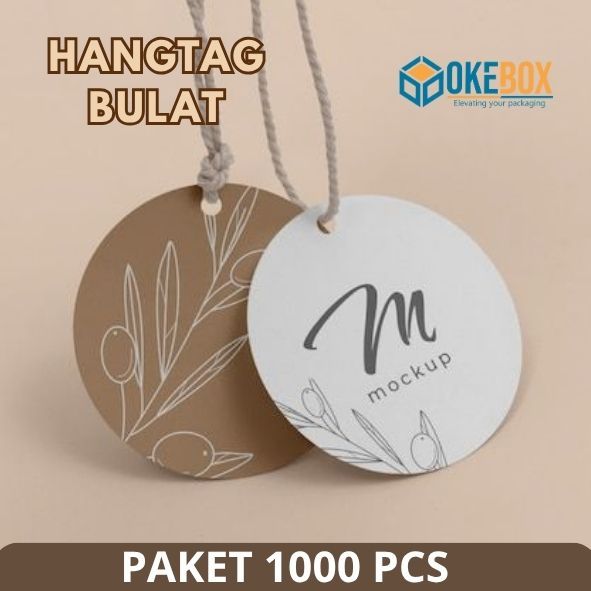Jual 1000 pcs Hangtag tag handtag bulat label baju custom nama harga ...
