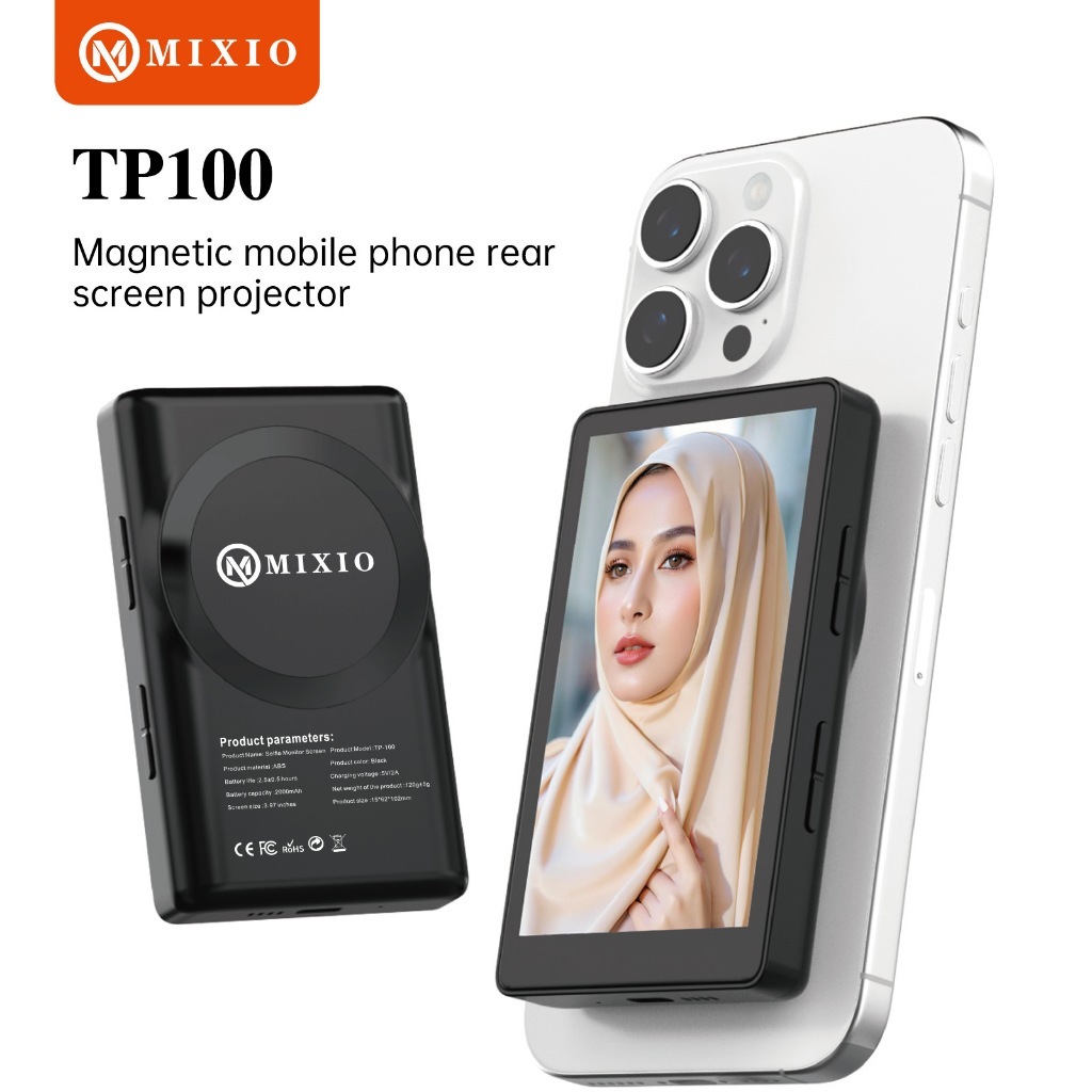 Jual [NEW LAUNCH] MIXIO TP-100 Screen Mirroring Monitor Phone Rear ...