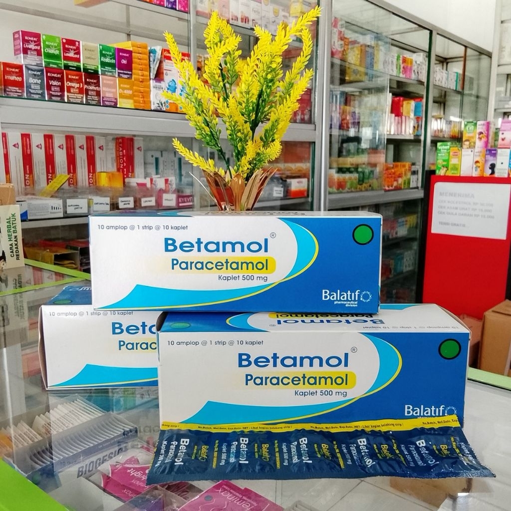 Jual Betamol Paracetamol Kaplet 500mg 1box 10strip | Shopee Indonesia