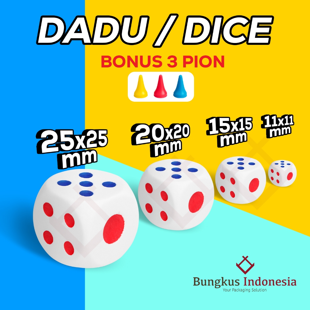 Jual Dadu / Dice Ukuran 11x11mm Board Games | Shopee Indonesia