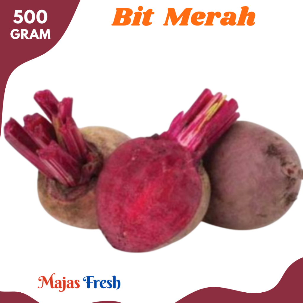Jual BIT MERAH Segar - Sayur Bit Ubi Red Beetroot Fresh | 500gr [ Harga ...