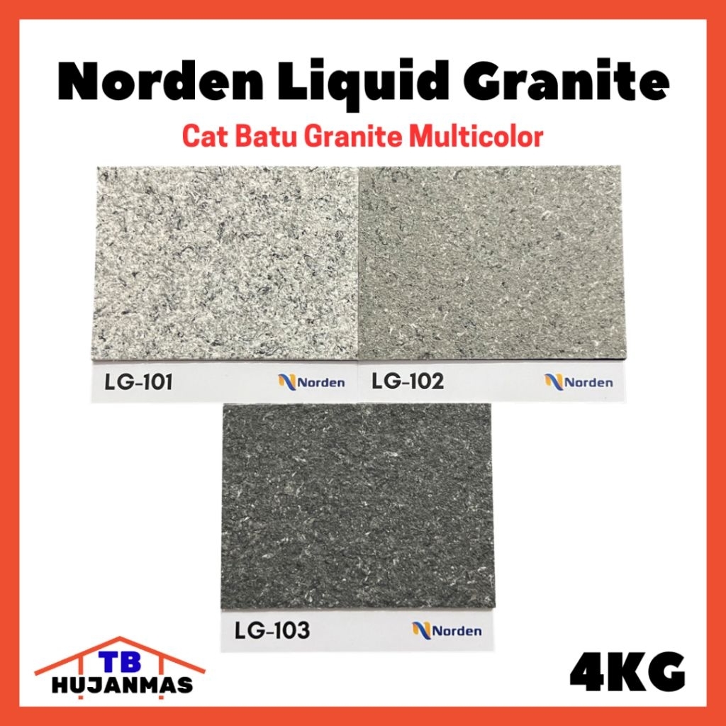 Jual Norden Liquid Granite 4kg Cat Tekstur Granit Muticolor Texture ...