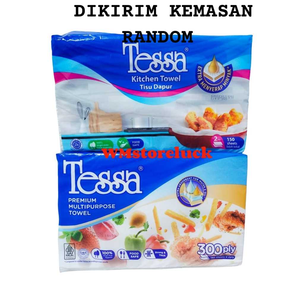 Jual 1 PCS Tessa Tisu dapur minyak 150 sheet/Tissue hand towel tesa ...