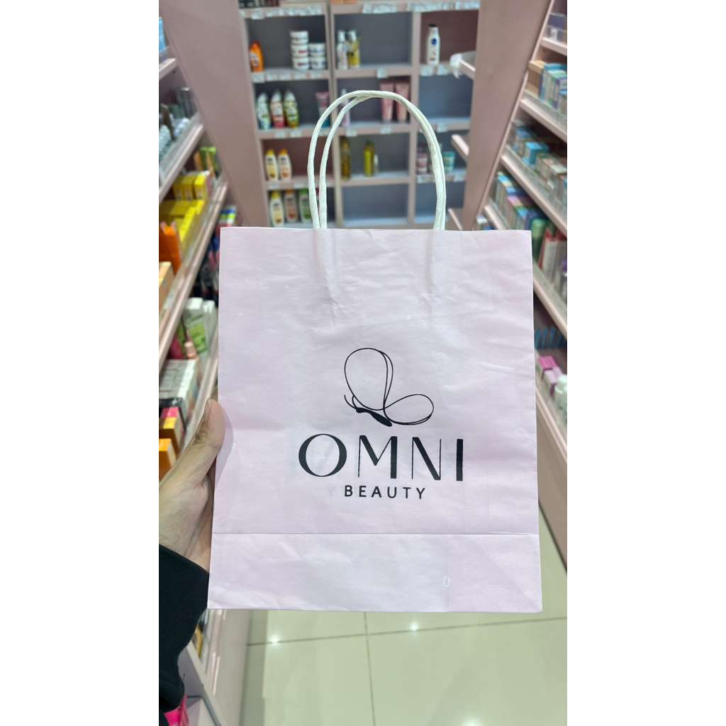 Jual PAPER BAG OMNI BEAUTY (CUSTOM SIZE BESAR) | Shopee Indonesia