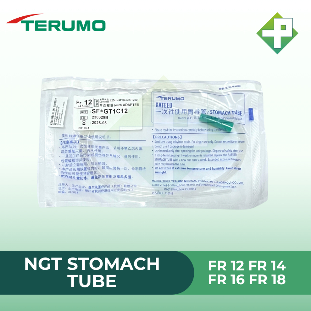 Jual Terumo - NGT Stomach Tube | FR 12 14 16 18 - Pcs | PENTALOGY ...