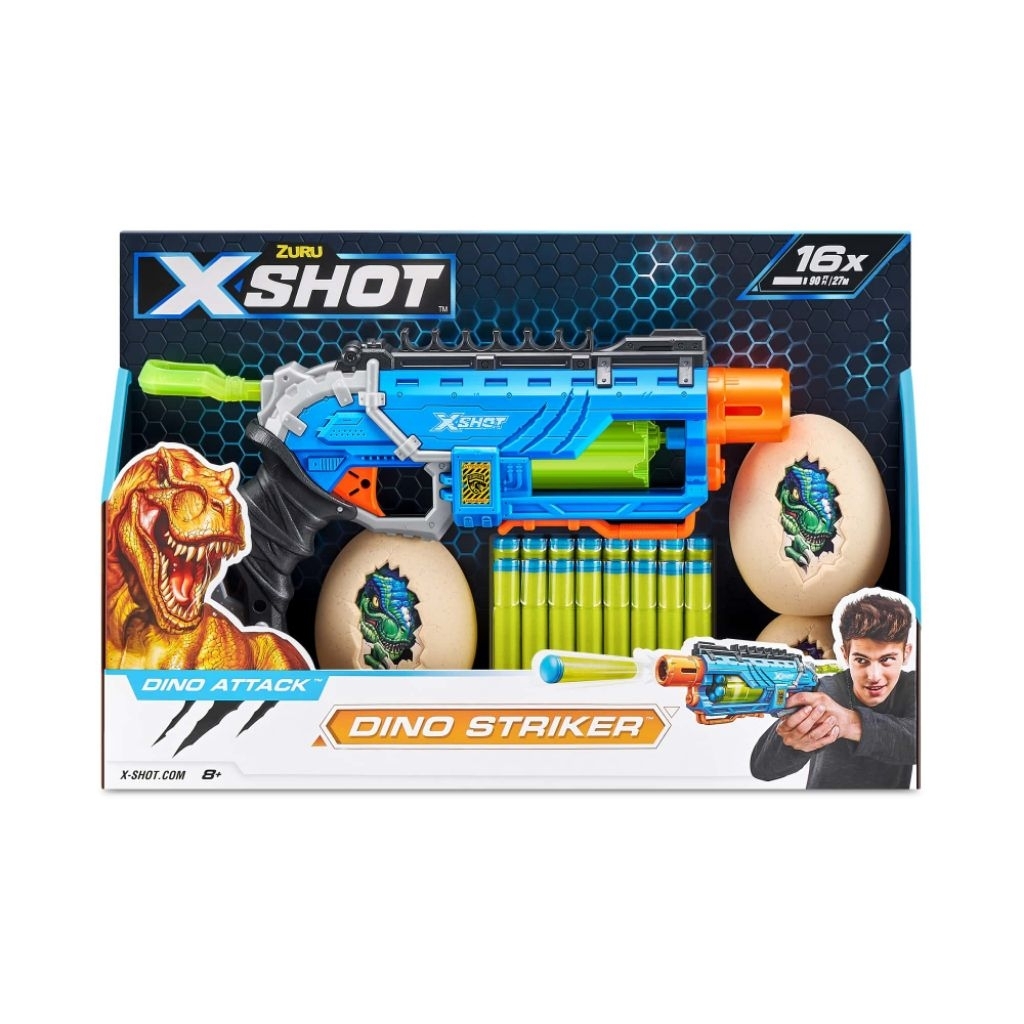 Jual Zuru Xshot Dino Attack - Dino Striker 16 Darts | Shopee Indonesia
