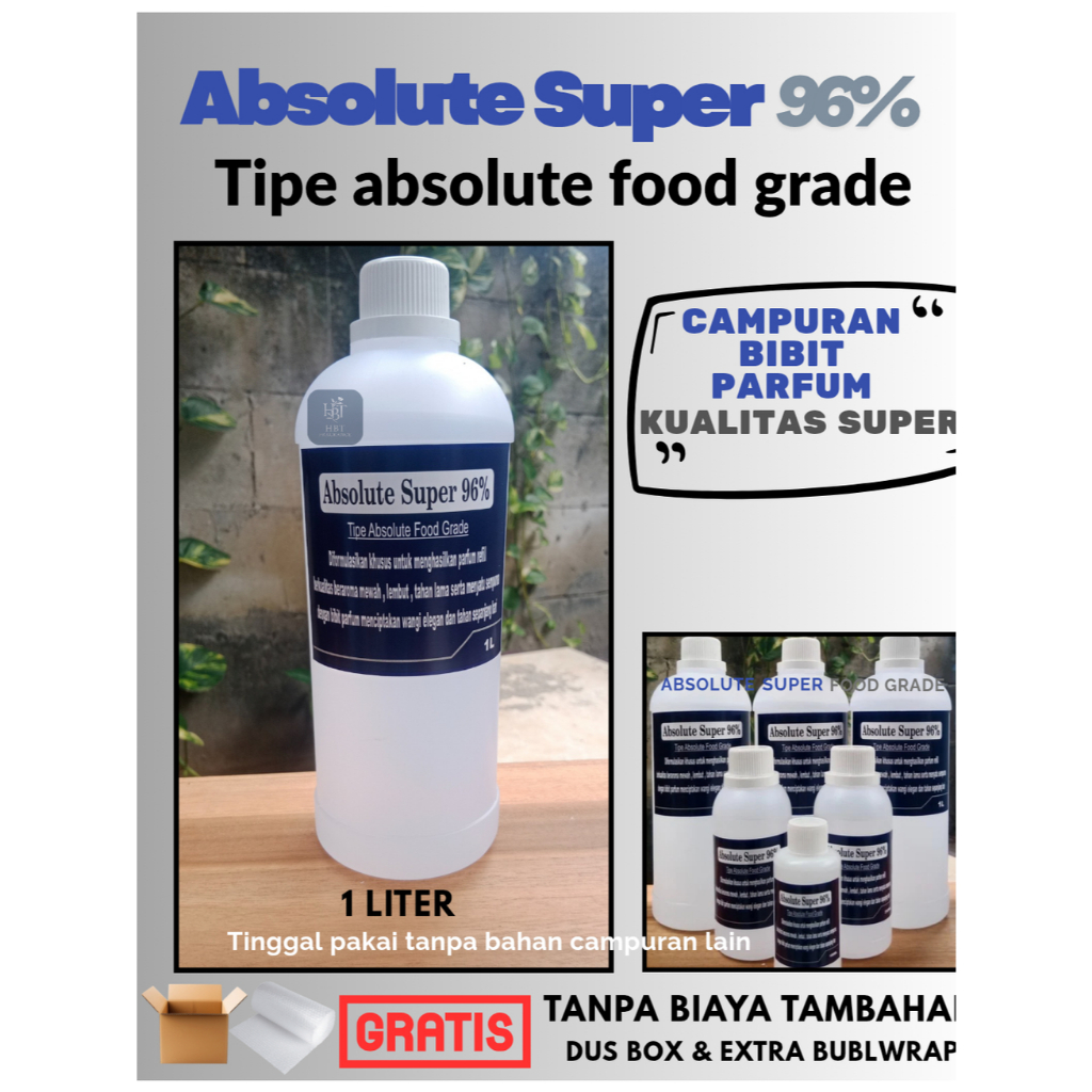 Jual Absolute food gred super 96% - pelarut parfum berkualitas ( 1 ...