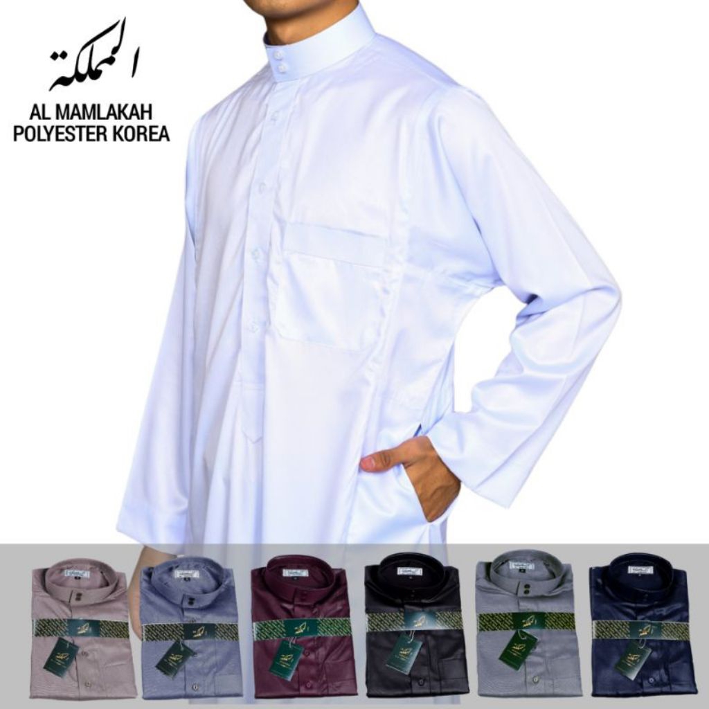 Jual JUBAH ALMAMLAKAH POLYSTER KOREA JUBAH PRIA PREMIUM JUBAH COWOK ...