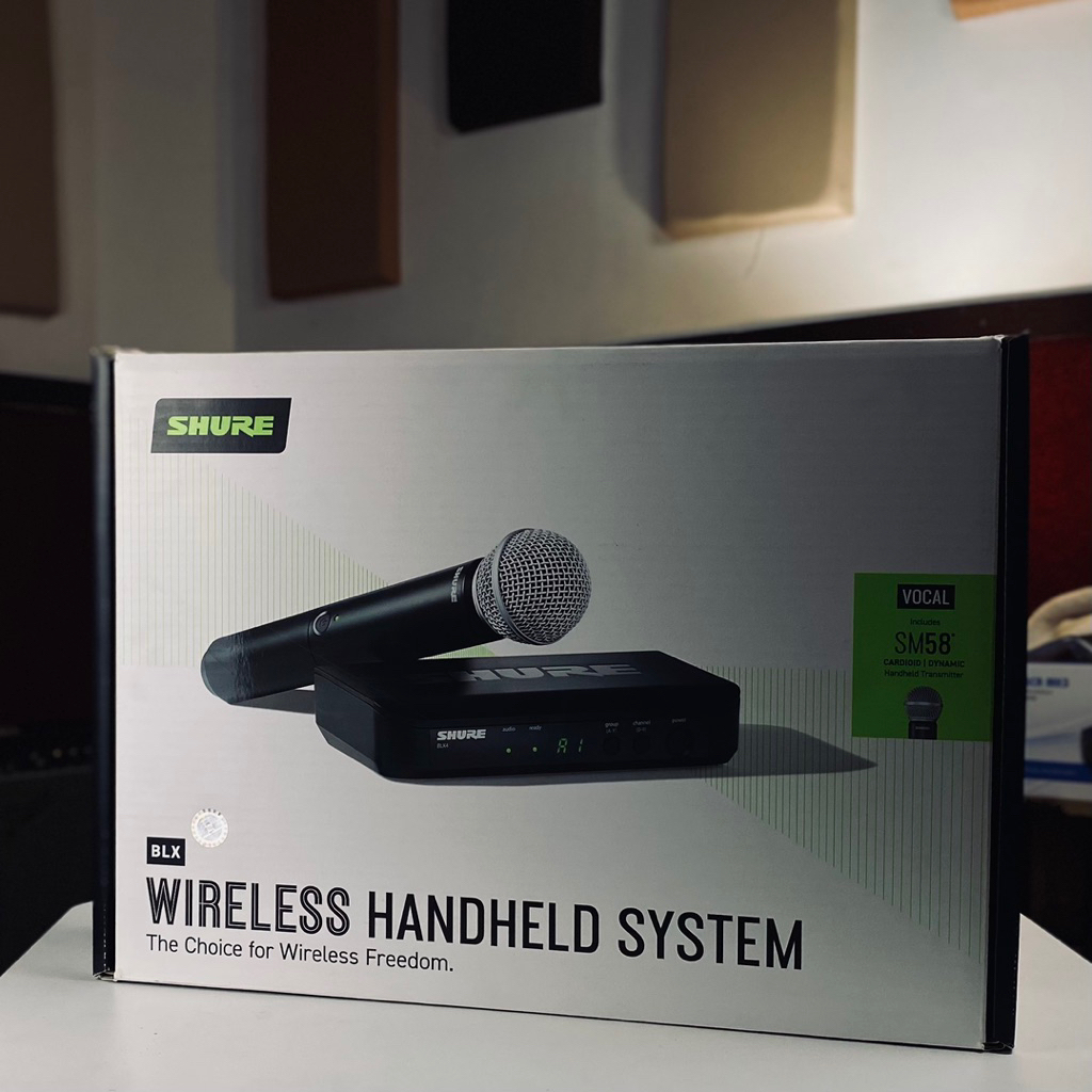 Jual MIC WIRELESS SHURE BLX24/SM58 HANDHELD | Shopee Indonesia