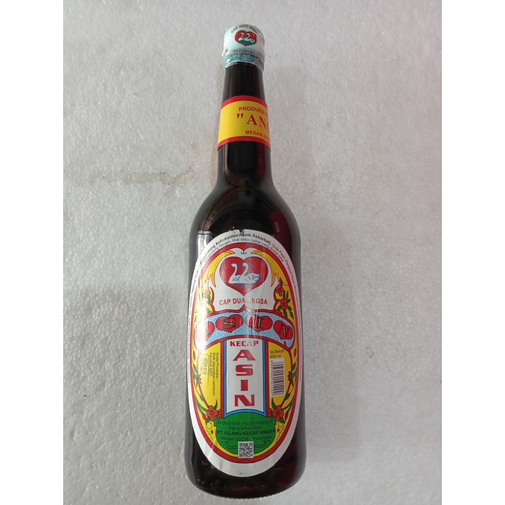 Jual Cap Dua angsa Kecap asin hati Angsa botol 600ml | Shopee Indonesia