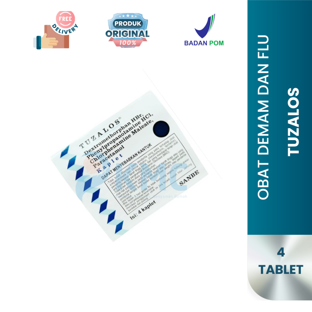 Jual Tuzalos Tablet Obat Demam Flu Batuk | Shopee Indonesia