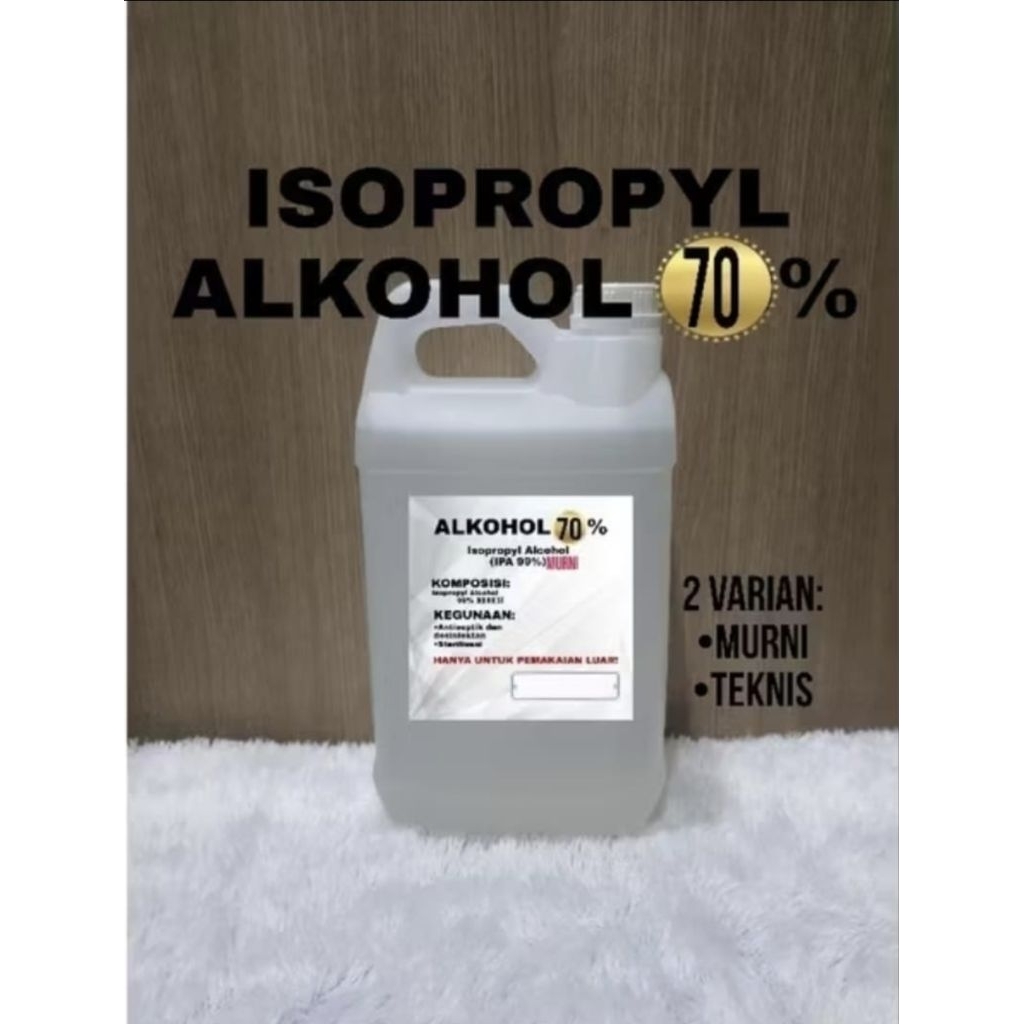 Jual Isopropyl IPA 70% TEKNIS- 5 Liter | Shopee Indonesia