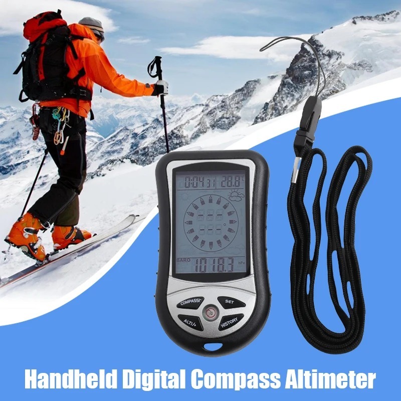 Jual Survival Compass Outdoor Kompas Petunjuk Arah Digital LCD Digital ...