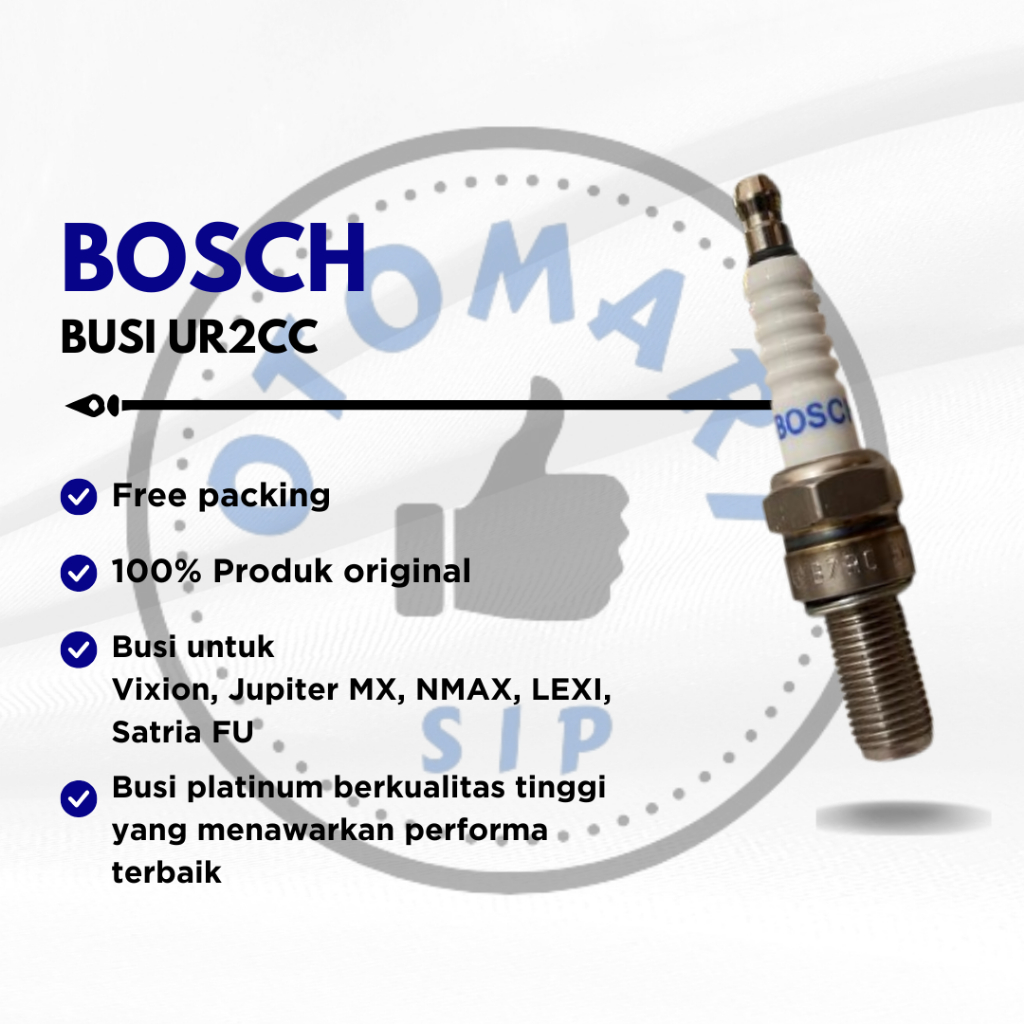 Jual Busi Bosch UR2CC untuk motor Vixion Jupiter MX Nmax Lexi Satria FU ...