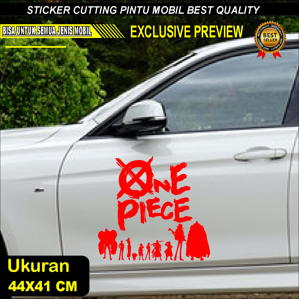 Jual STICKER CUTTING PINTU MOBIL LOGO TULISAN ONE PIECE | Shopee Indonesia