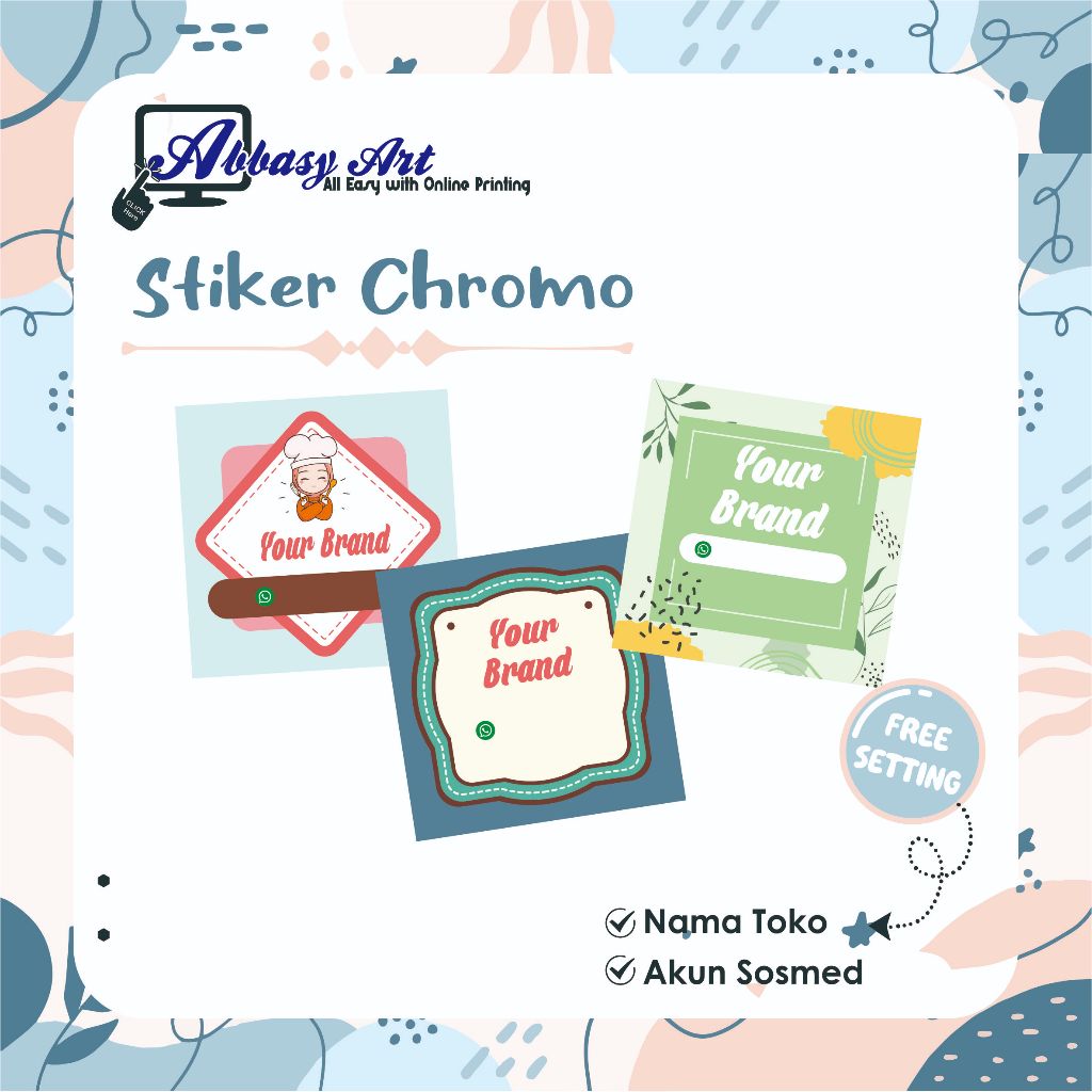 Jual CETAK STIKER KOTAK LABEL MAKANAN / STICKER KOTAK KEMASAN PRODUK ...