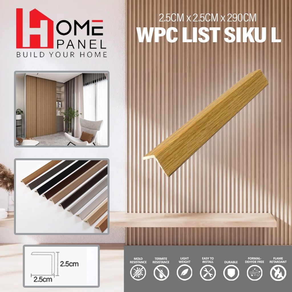 Jual Lis Siku Tutup WPC Wall Panel Corner Cover PVC Woodpanel Wallpanel ...